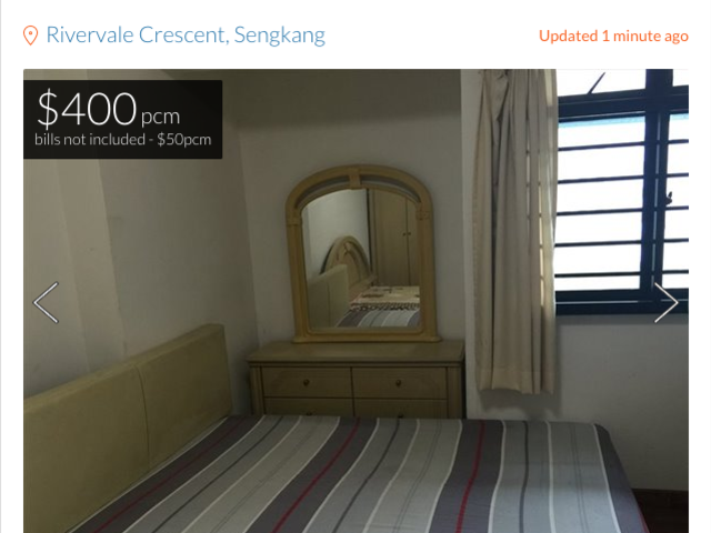 Room for rent Sengkang, Singapore - Male Bed Spacer / Twin Sharing ...