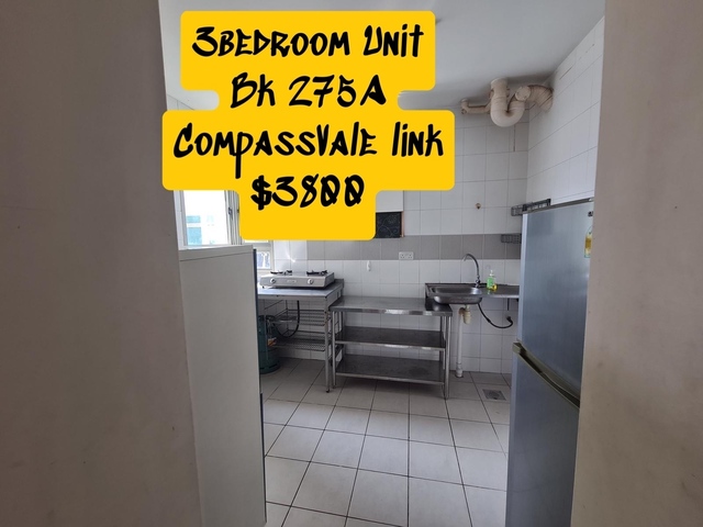 Property for rent Sengkang, Singapore - 🍎🍏🍎3bedroom Unit-Bk 275A ...