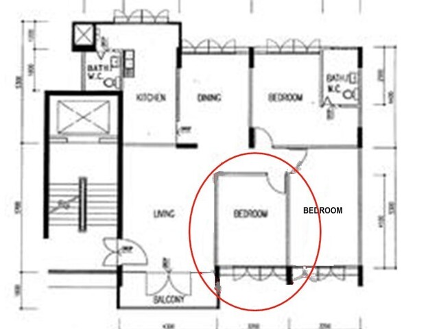 Room for rent Geylang, Singapore - Big, Quiet, Clean & Airy Common Room
